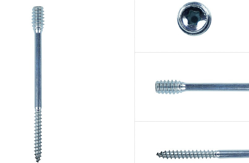 Afstandschroeven Verzinkt (6 x 100 mm) 50 stuks per doos – Isolatie Online